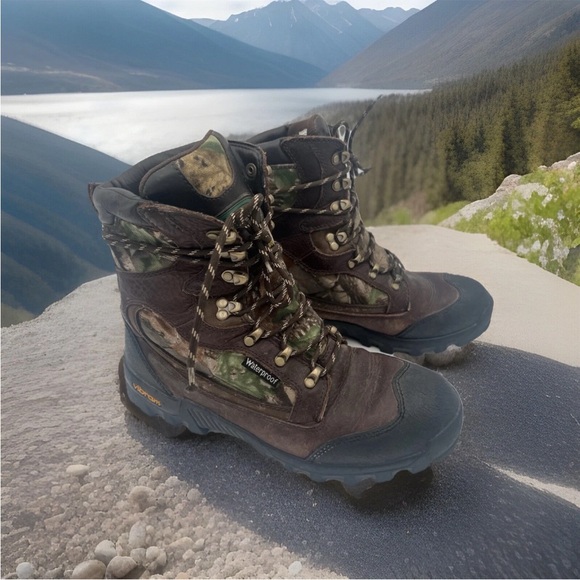 Silvis | Shoes | Silvis Work Boots Mens Camo Leather Waterproof ...